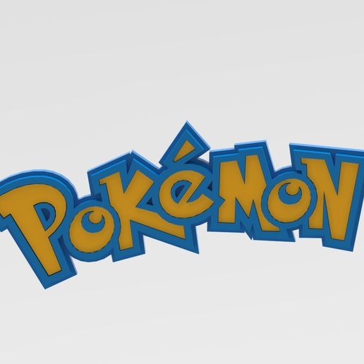 STL file Keychain POKEMON LOGO 🗝️ ・3D printing design to download・Cults