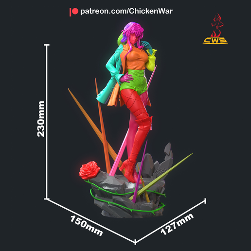 ⭐ Kafka Honkai Star Rail 3D Pringting・ 3D File for 3D printing・Cults