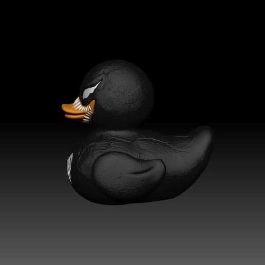 🦆 Venom Rubber Duck・ STL File for 3D printing・Cults