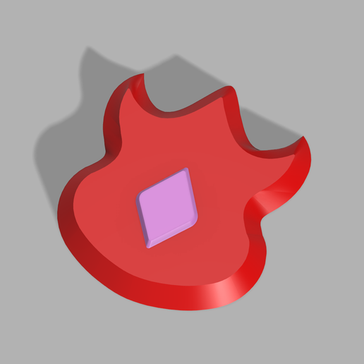 🌋 Volcano Badge (Kanto) || Volcano Medal (Kanto)・ STL File for 3D ...