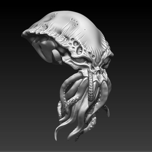 💀 CTHULHU SKULL・ STL File for ・Cults