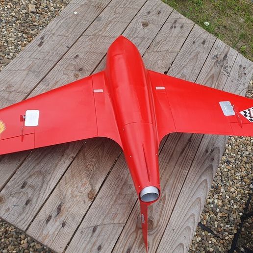 🦈 SHARK a fast 50mm or 64mm EDF flying wing jet・ 3D File for 3D ...