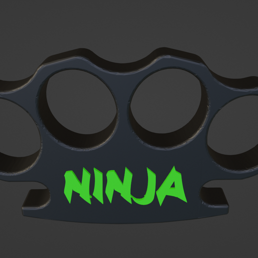 3D file Ninja Knuckles 🥷 ・3D print model to download・Cults