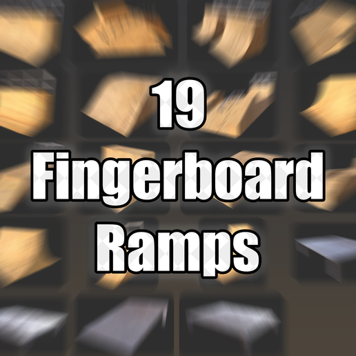 🧸 19 fingerboard ramps・ STL File for 3D printing・Cults