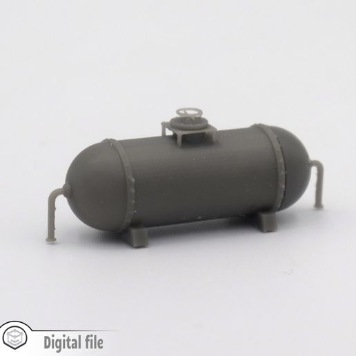 3D file HO Propane gas tank train model 🪖 ・Model to download and 3D ...