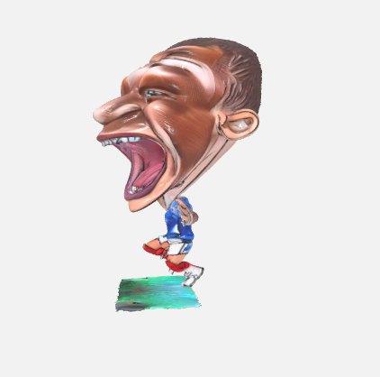 🏈 Kylian Mbappé - Animated Figure・ OBJ File for 3D printing・Cults