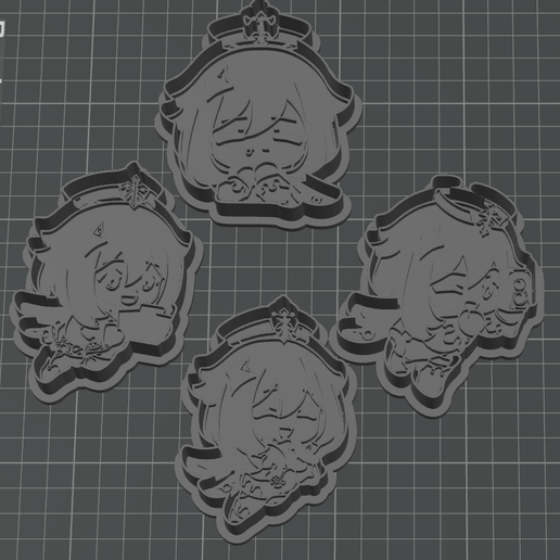 STL file Genshin Impact Paimon Pack cookie cutter 🍪 ・3D printable model ...