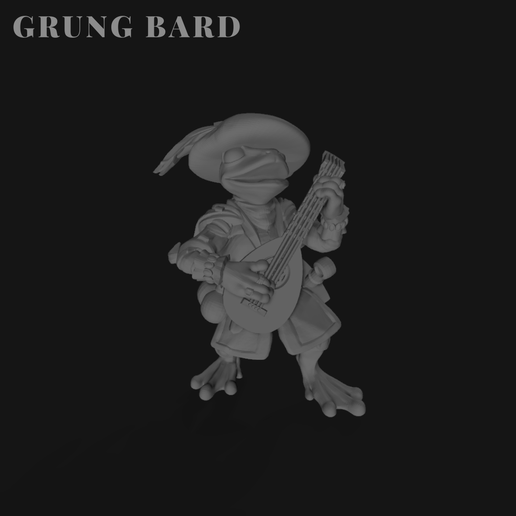 🐸 Grung Frog Bard・Free STL File for 3D printing・Cults