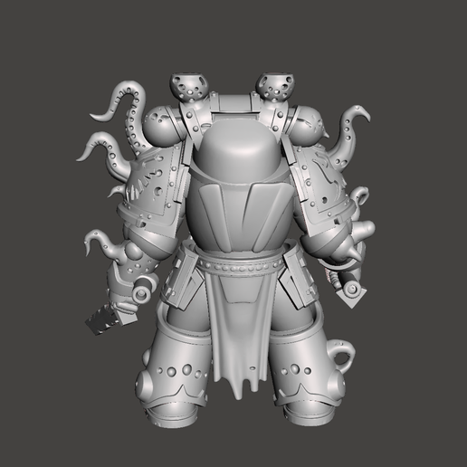 🫡 Pestilent Armored Crusader - Rotting Sci-Fi Soldier for 3D Print・ OBJ ...