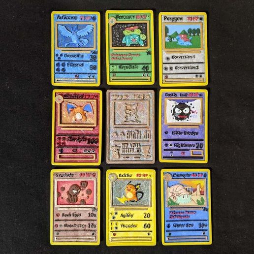🐉 3D Printable Pokemon Cards・Free STL File for ・Cults