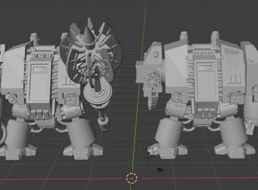 🎨 Dreadnought Base Model with Extra Arms・Free STL File for ・Cults