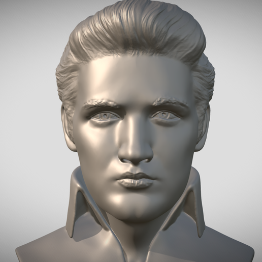 👤 Elvis Presley bust for 3D printing・ STL File for 3D printing・Cults