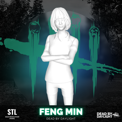 😵 Feng Min - Dead By Daylight (Classic)・ STL File for 3D printing・Cults
