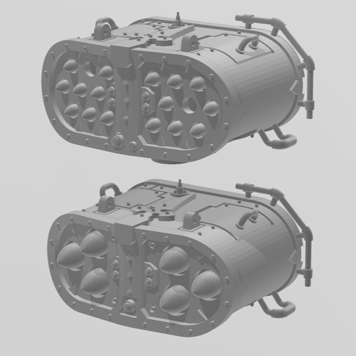 🔝 Top Missile Pods for Mummy Knight・ STL File for 3D printing・Cults