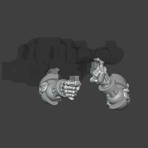 🔫 Gen3S Heavy weapon Bionic arms - Shoulder-mounted version・ 3D File ...