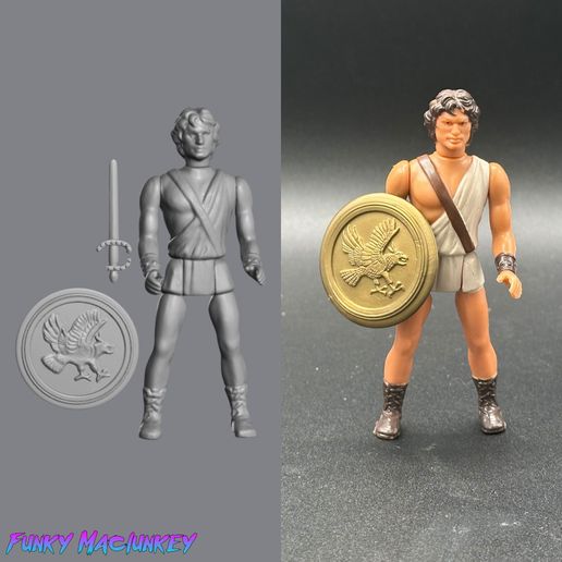 🦸 VINTAGE MATTEL CLASH OF THE TITANS PERSEUS ACTION FIGURE・ STL File ...