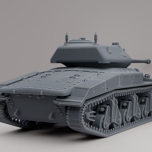 🪖 Tank AC, Australian Cruiser Tank Mk. 4, 1:72・ STL File for 3D ...