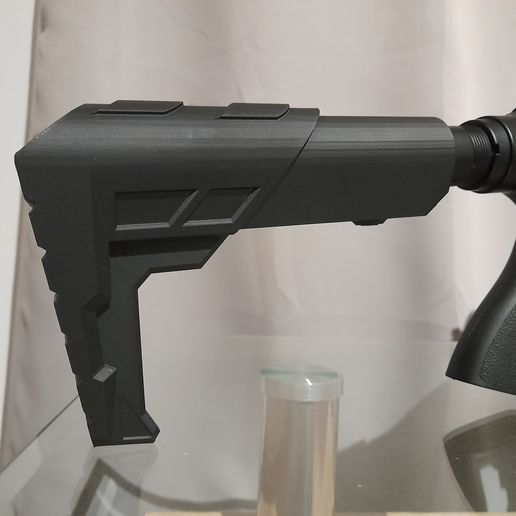🔫 Airsoft Stock AR/DMR/M4 style Slim version・ STL File for 3D printing ...