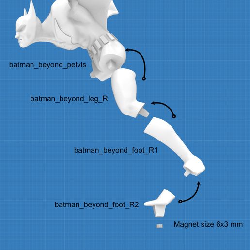 👨 B-at man Beyond - Fan art・ STL File for 3D printing・Cults