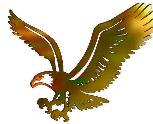 🦅 laser cut and 3d print eagle・ 3D File for ・Cults