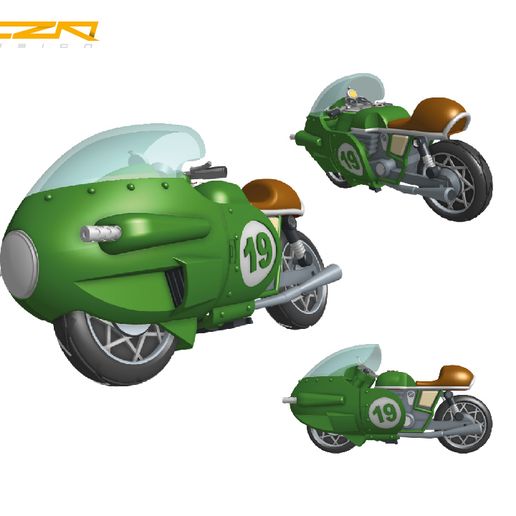 🐉 Bulma Moto 19 - Dragon Ball・ STL File for 3D printing・Cults
