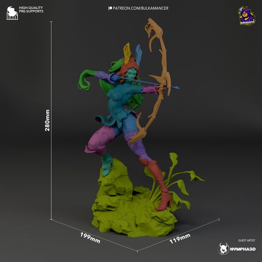 🏹 Fran | Final Fantasy XII | 280mm・ 3D File for 3D printing・Cults