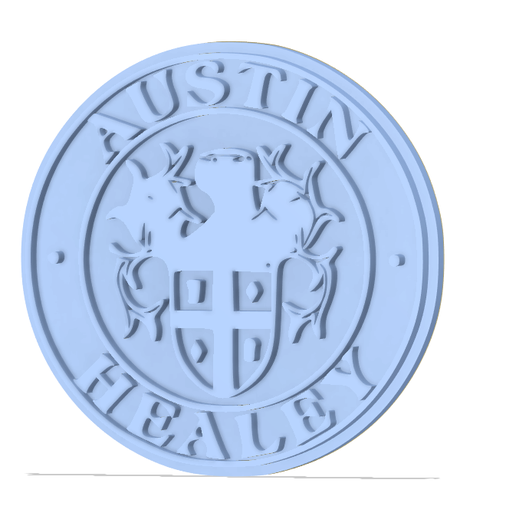 STL file Austin Healey Badge Logo 📛 ・Model to download and 3D print・Cults