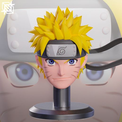 📁 UZUMAKI NARUTO - CUSTOM 3D PRINTABLE HEAD FOR NARUTO SHIPPUDEN ACTION ...