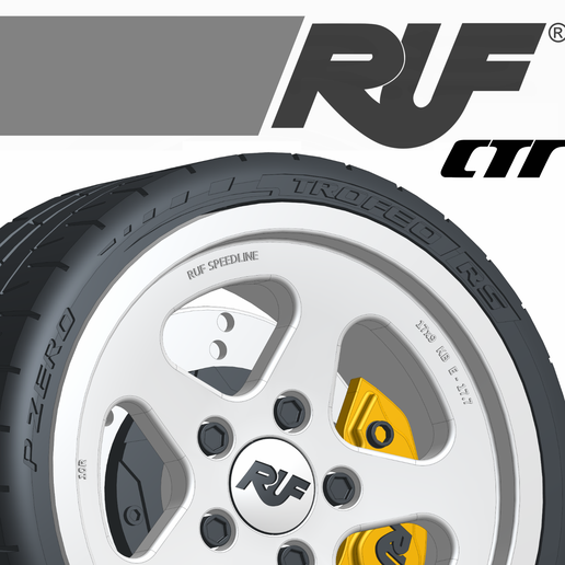 🛞 1/18 WHEEL RUF CTR YELLOWBIRD - NISSAN NISMO GTR / LIBERTY WALK ...