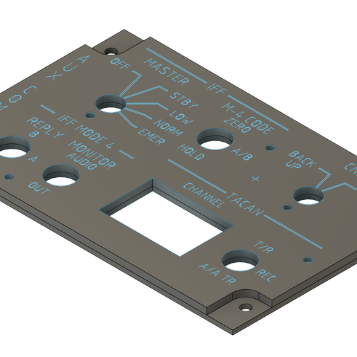 ️ F-16 C Block 52 - Aux Comm Panel・ 3D File for 3D printing and CNC ...