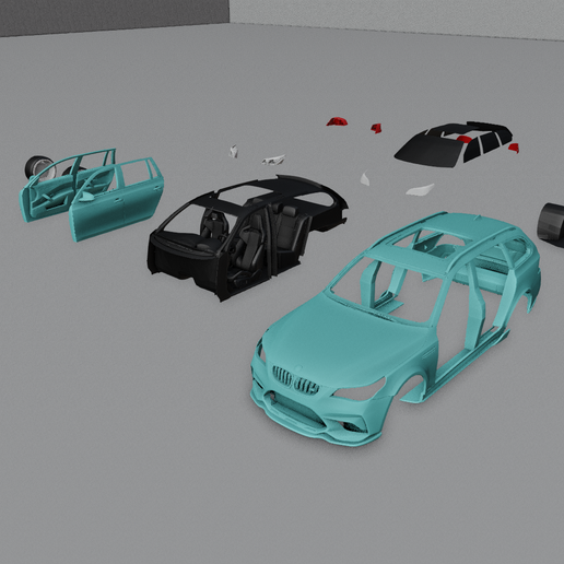 STL file BMW M5 E61 👽 ・3D print design to download・Cults