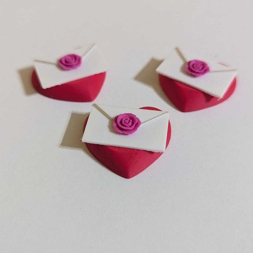 Archivo STL gratis Love Letter Heart Token ️‍🔥 (3MF)・Plan de impresión ...