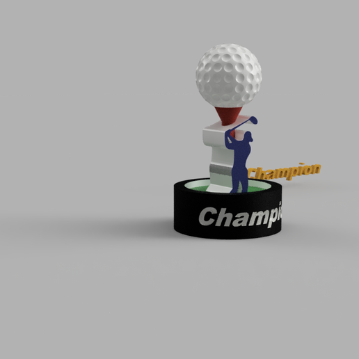 🏌️ Golf mini Trophy・Free STL File for 3D printing・Cults