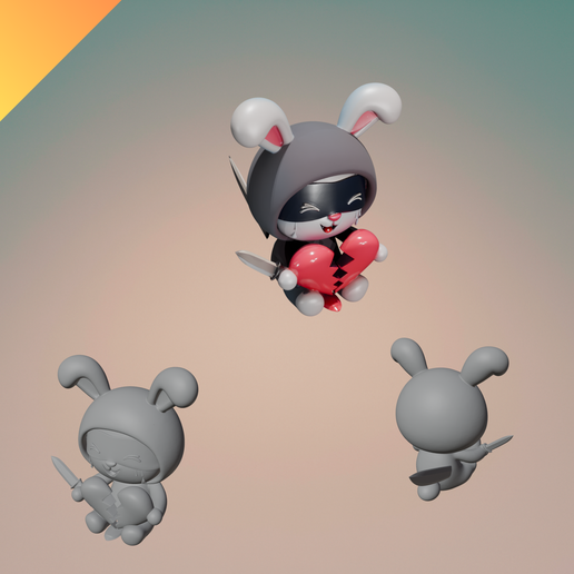 💜 Broken Heart Bunny – Valentine’s Day Revenge Gift – 3D Printable ...