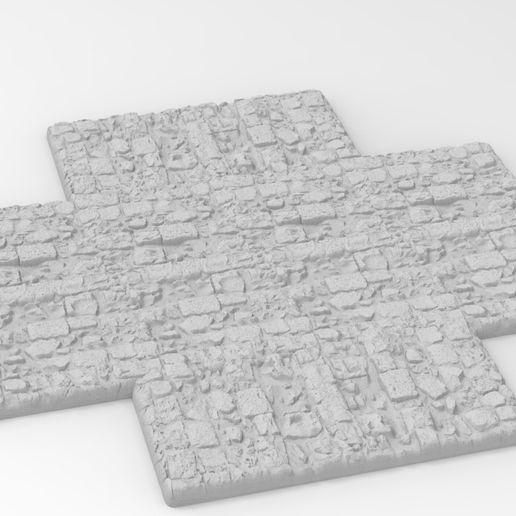 🇫🇷 Set of cobblestone pavement tiles with various shapes for different ...