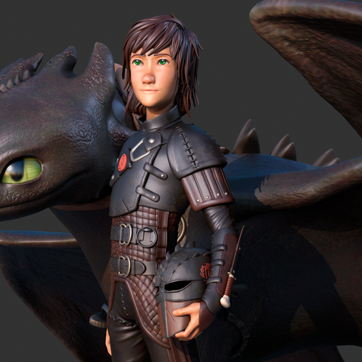 🐉 Toothless/Hiccup 3D Print・ STL File for 3D printing・Cults