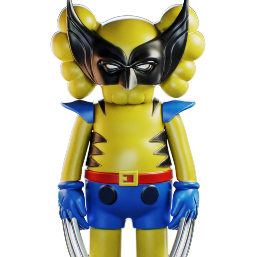 STL file Kaws Wolverine Mashup Unique design Fan Art - deadpool ...
