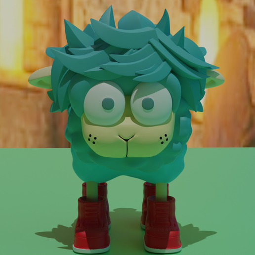 🐑 Deku Sheep・Archivo OBJ para Impresión 3D・Cults
