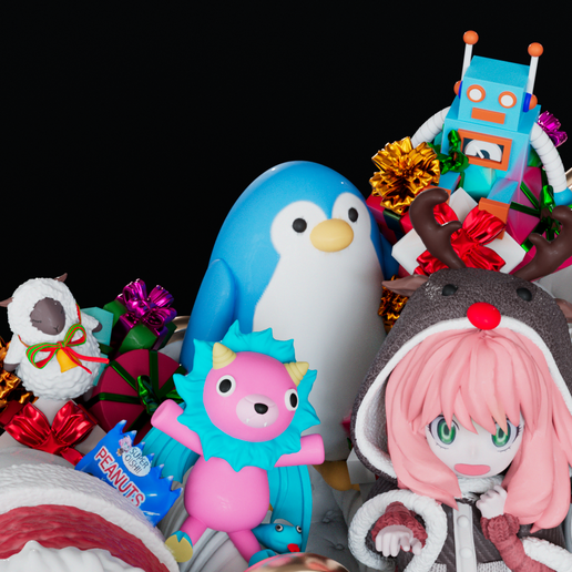 🎄 Anya Christmas - Spy x Family・ 3D File for 3D printing・Cults