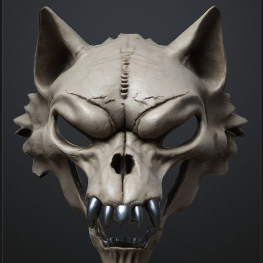🐺 Wolf mask・ STL File for 3D printing・Cults