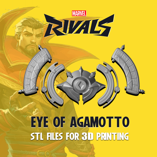 STL file Dr.Strange MARVEL RIVALS eye of agamotto 👁️ ・3D printer design ...