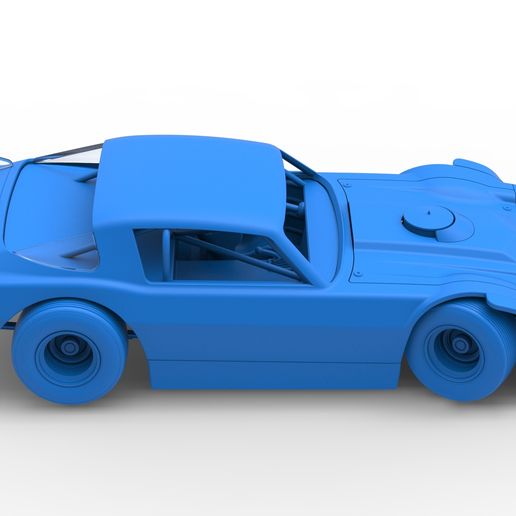 🏎️ Vintage Dirt late model Race car Version 4 while turning Scale 1:25 ...
