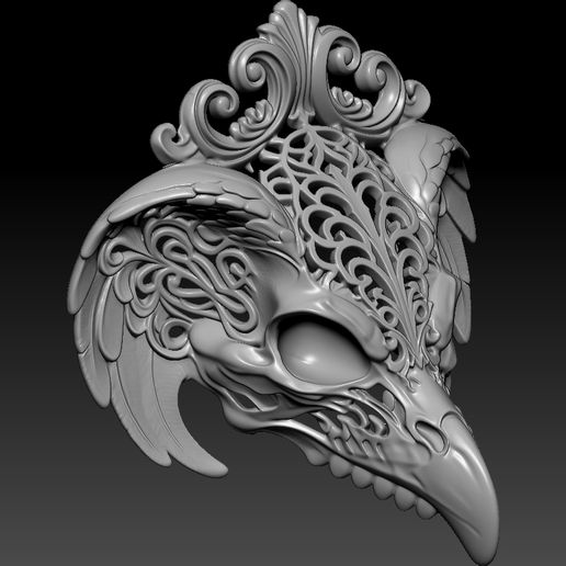 💀 Baroque skeleton・ STL File for 3D printing・Cults