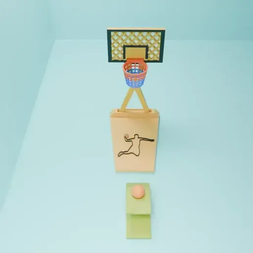 🏀 Mini Desktop Basketball Hoop・ STL File for 3D printing・Cults