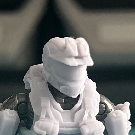 😇 Halo Mega Construx/bloks Mk v Helmet w/ attachment・ STL File for 3D ...