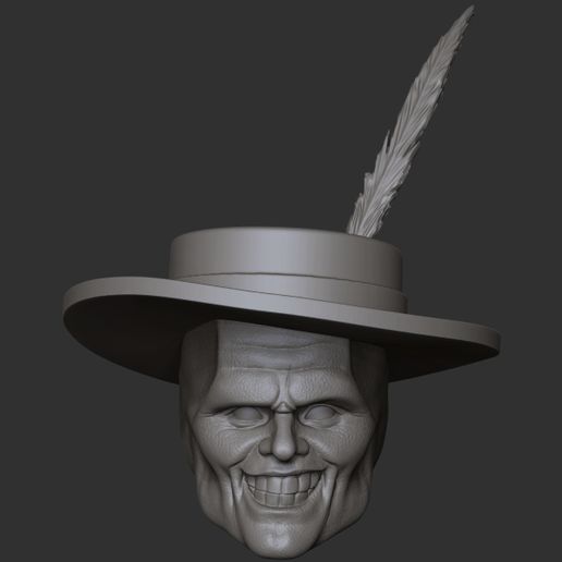 🎬 The mask movie head with hat for action figures・ STL File for 3D ...