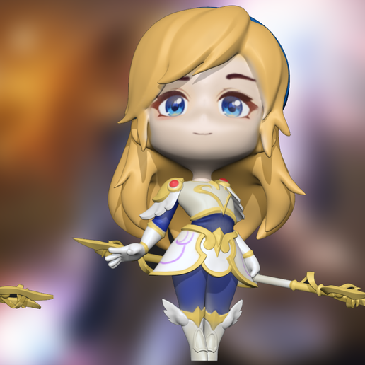 🧸 LUX CHIBI - teamfight tactics・ STL File for 3D printing・Cults