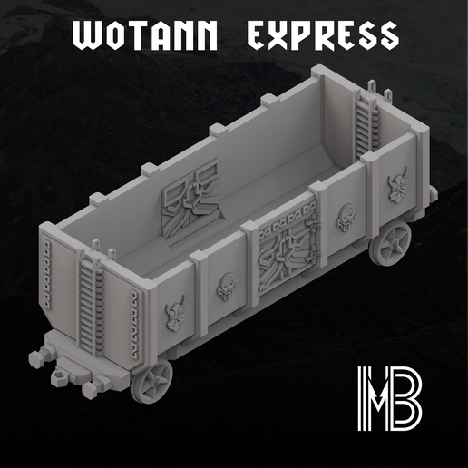 3D file Dwarf Train: Cargo Wagon 🚆 ・3D printing template to download・Cults