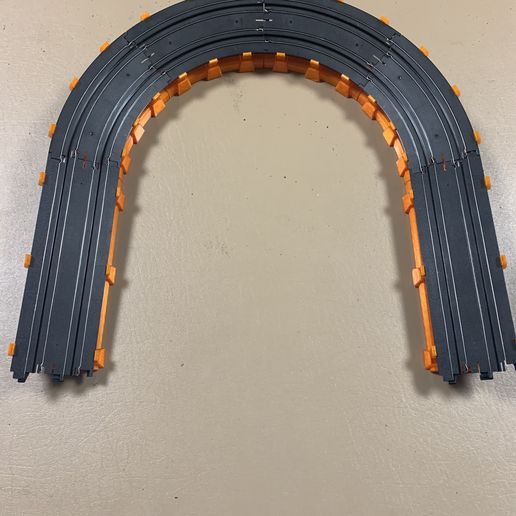 🚗 AFX Slot Car 9 inch 2 Lane Banked Curve Support・ 3D File for ・Cults