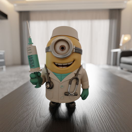 👹 minion doctor・ 3D File for 3D printing・Cults